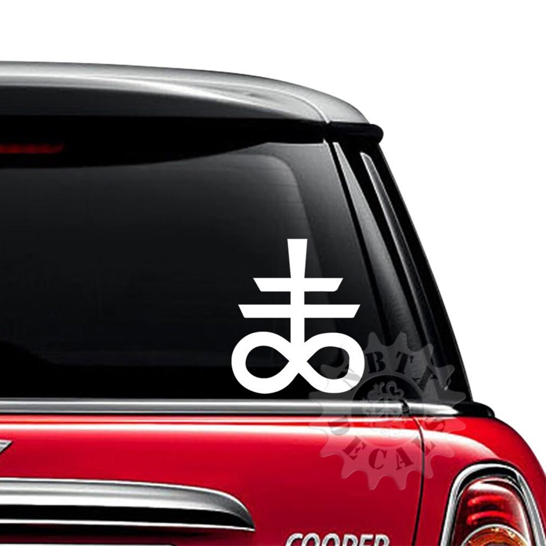 Leviathan Satan Cross Devil Hell Custom Vinyl Sticker Decal for Car ...