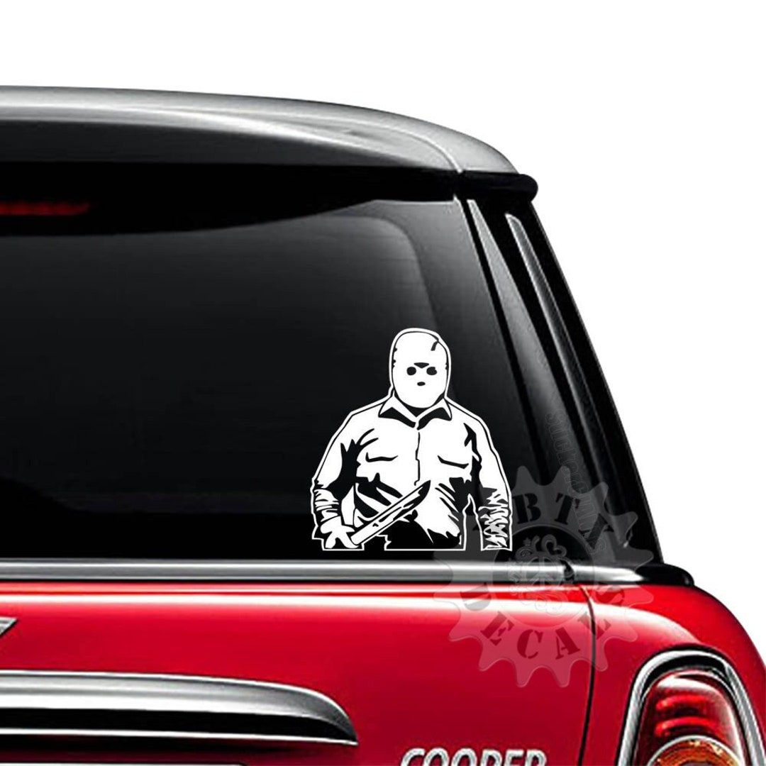 Serial Killer Hockey Mask Killer Horror Custom Vinyl Sticker Decal for ...