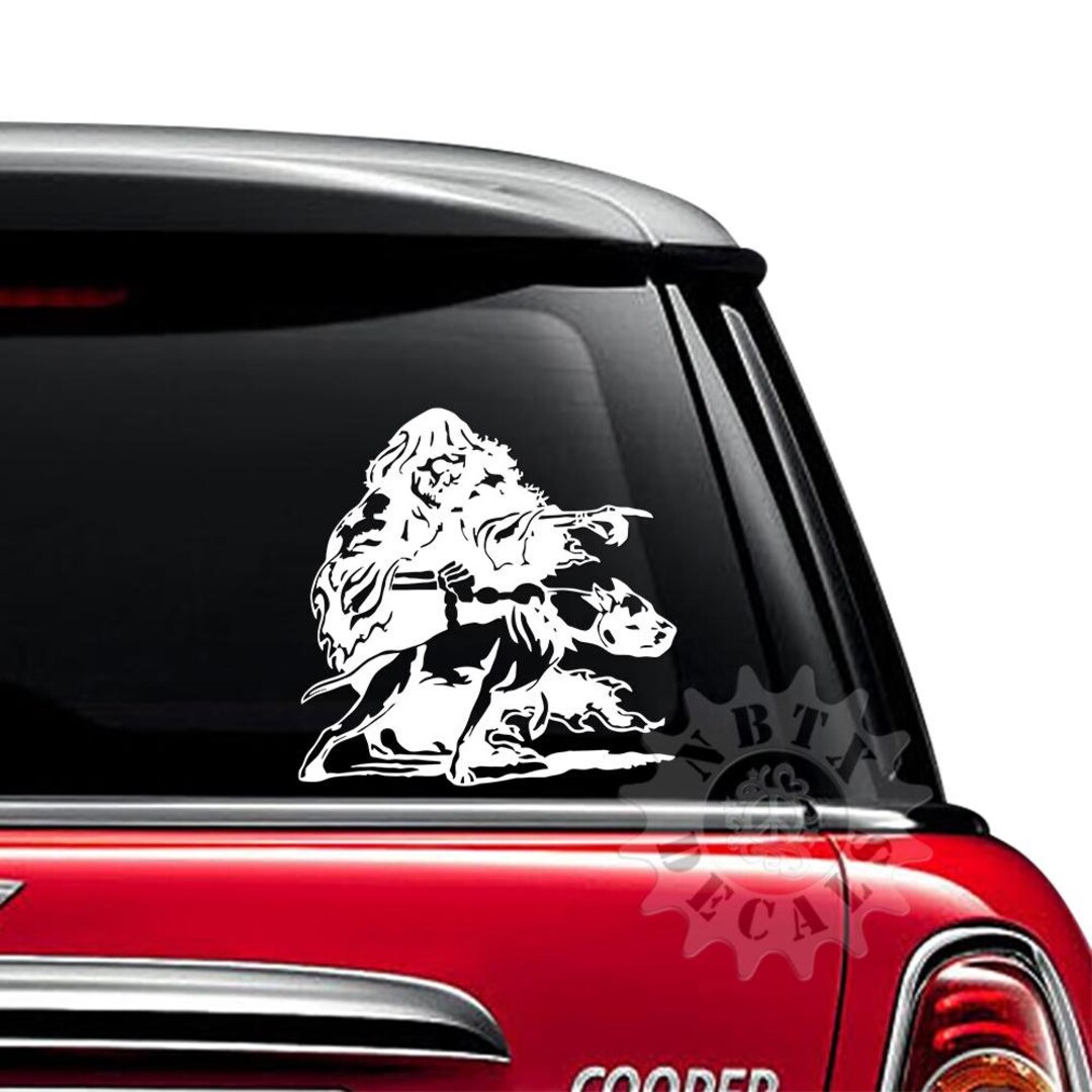 Grim Reaper Angel of Death Pit Bull Dog Terrrier Pet Custom Vinyl ...