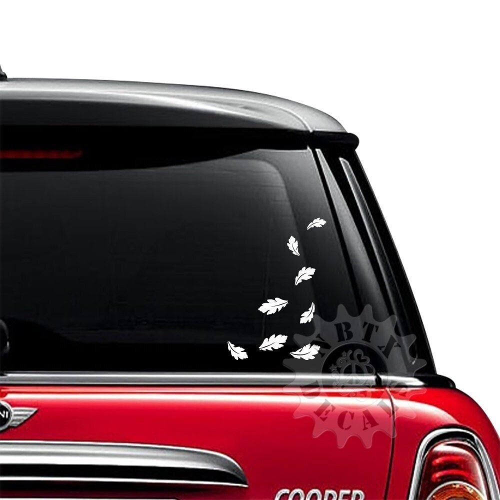 Autumn Leaves Falling Fall Trees Season Custom Vinyl Sticker Decal for ...