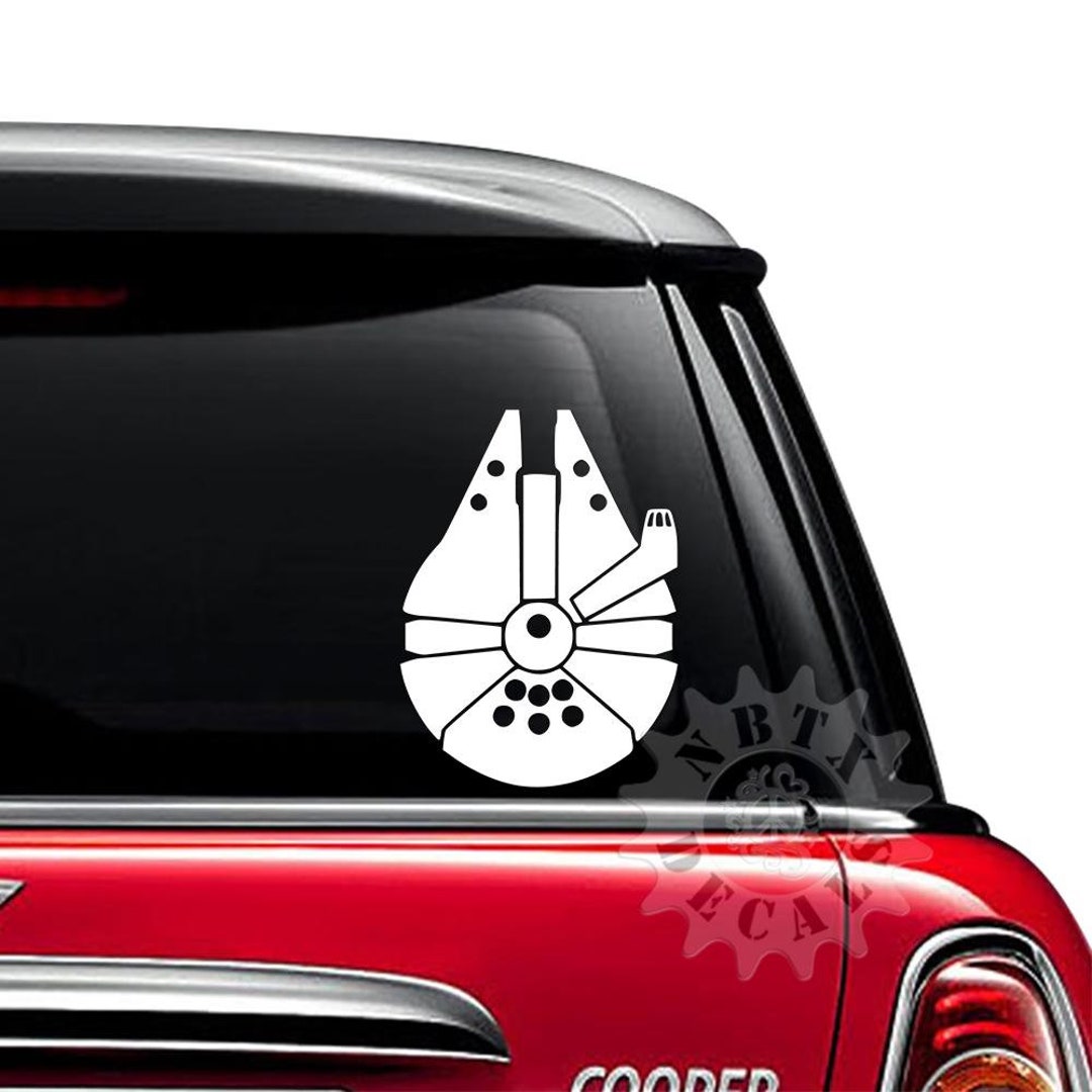 Millennium Falcon Starship Spaceship 1 Custom Vinyl Sticker Decal for ...