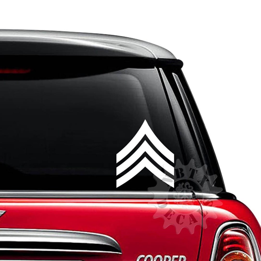 US Army Rank Insignia Sergeant Blue Uniform Custom Vinyl Sticker Decal ...