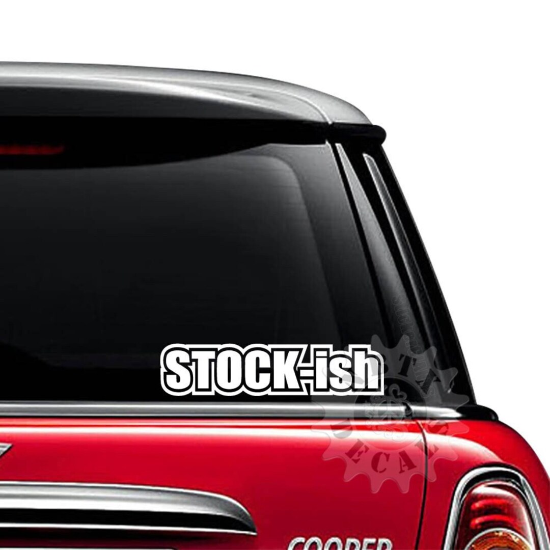 Stockish OEM Parts JDM Japanese Motorsports Custom Vinyl Sticker Decal ...