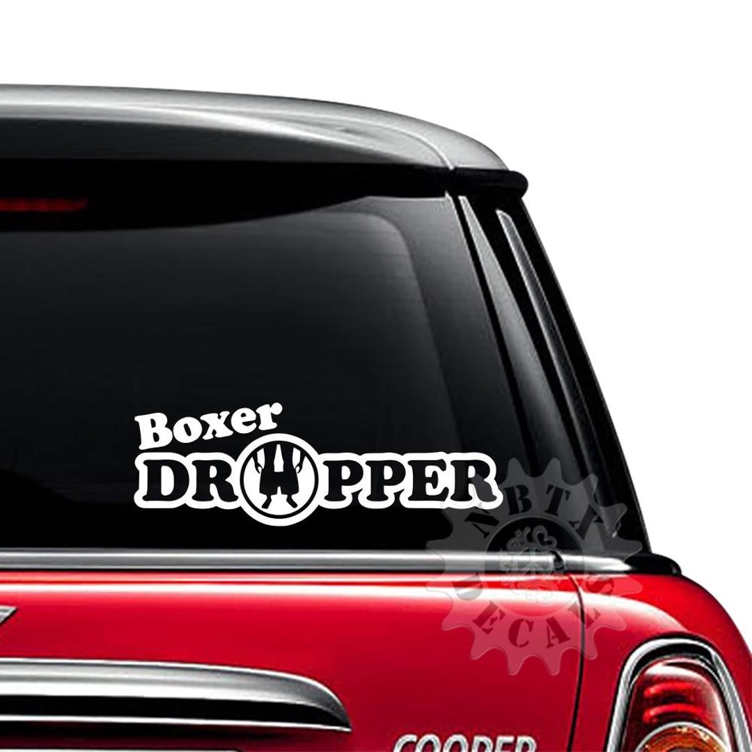 Boxer Dropper Funny JDM Japanese Motorsports Auto Racing Custom Vinyl ...