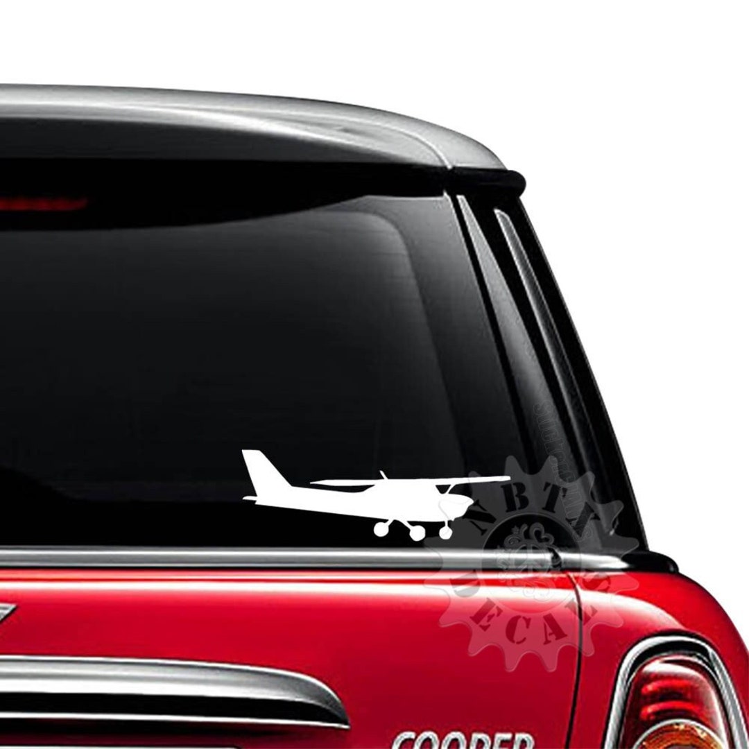 Cessna Plane Pilot Commuter Airplane Custom Vinyl Sticker Decal for Car ...
