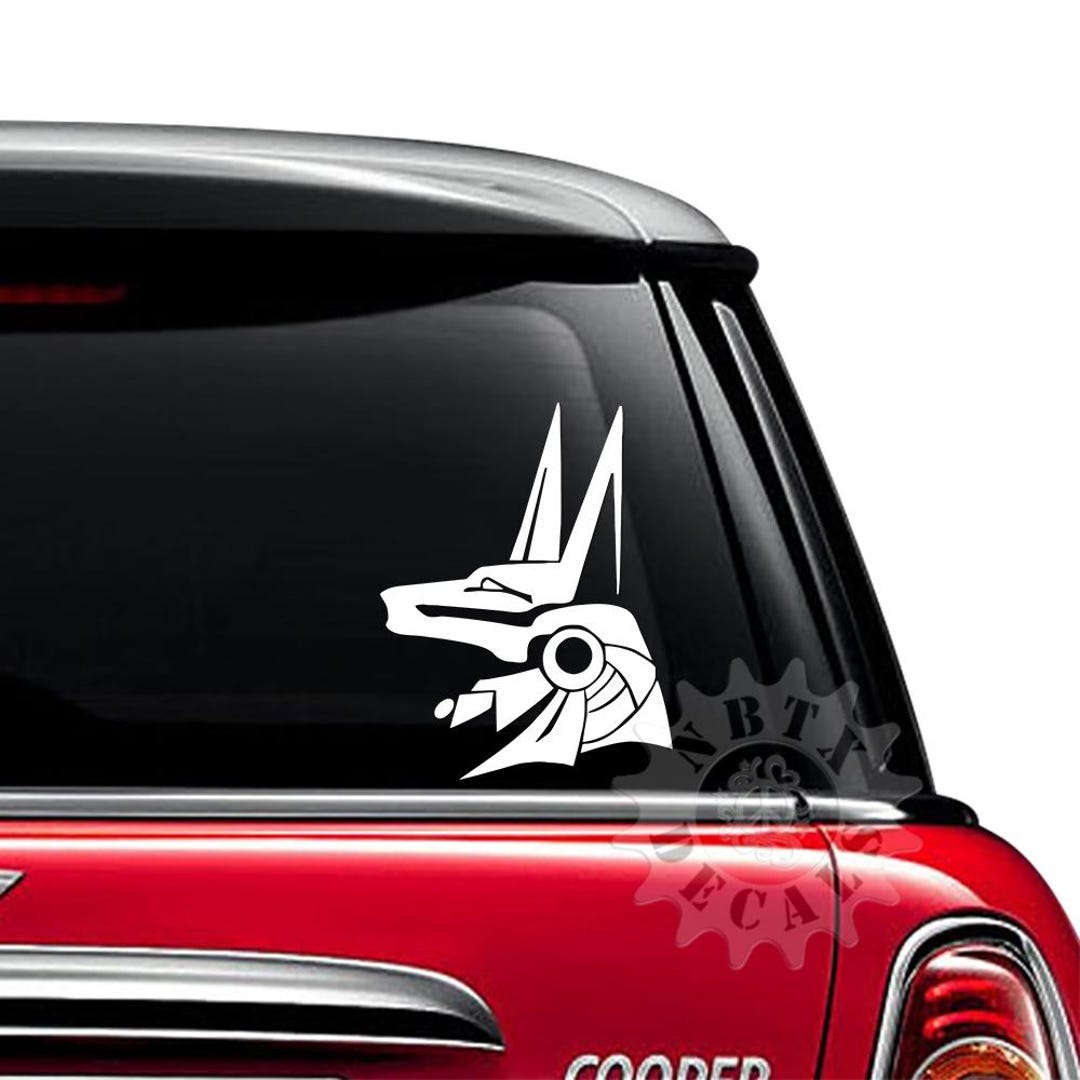 Tribal Art Anubis Egyptian God Custom Vinyl Sticker Decal for Car Truck ...