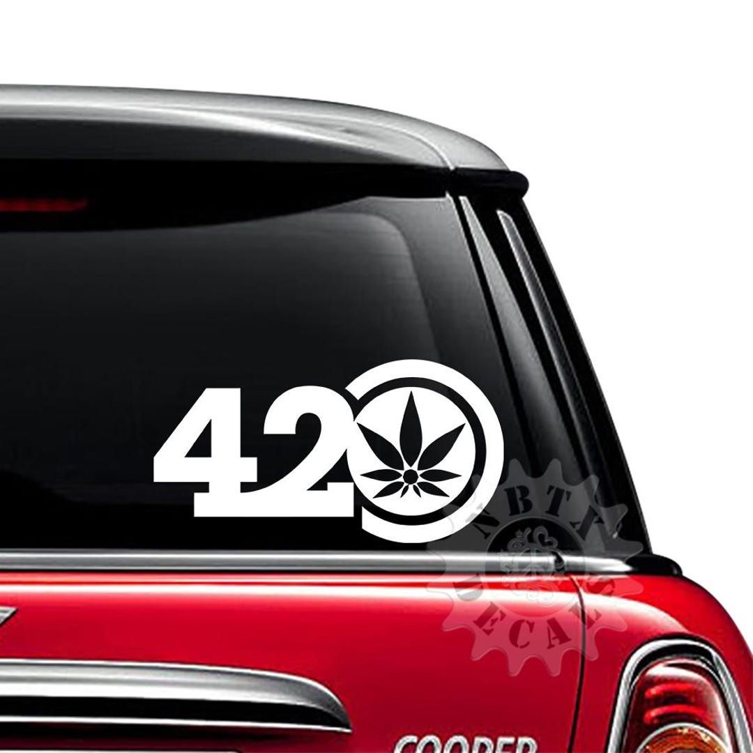 4:20 Pm 420 Smoking Break Marijuana Week Cannabis Custom Vinyl Sticker ...
