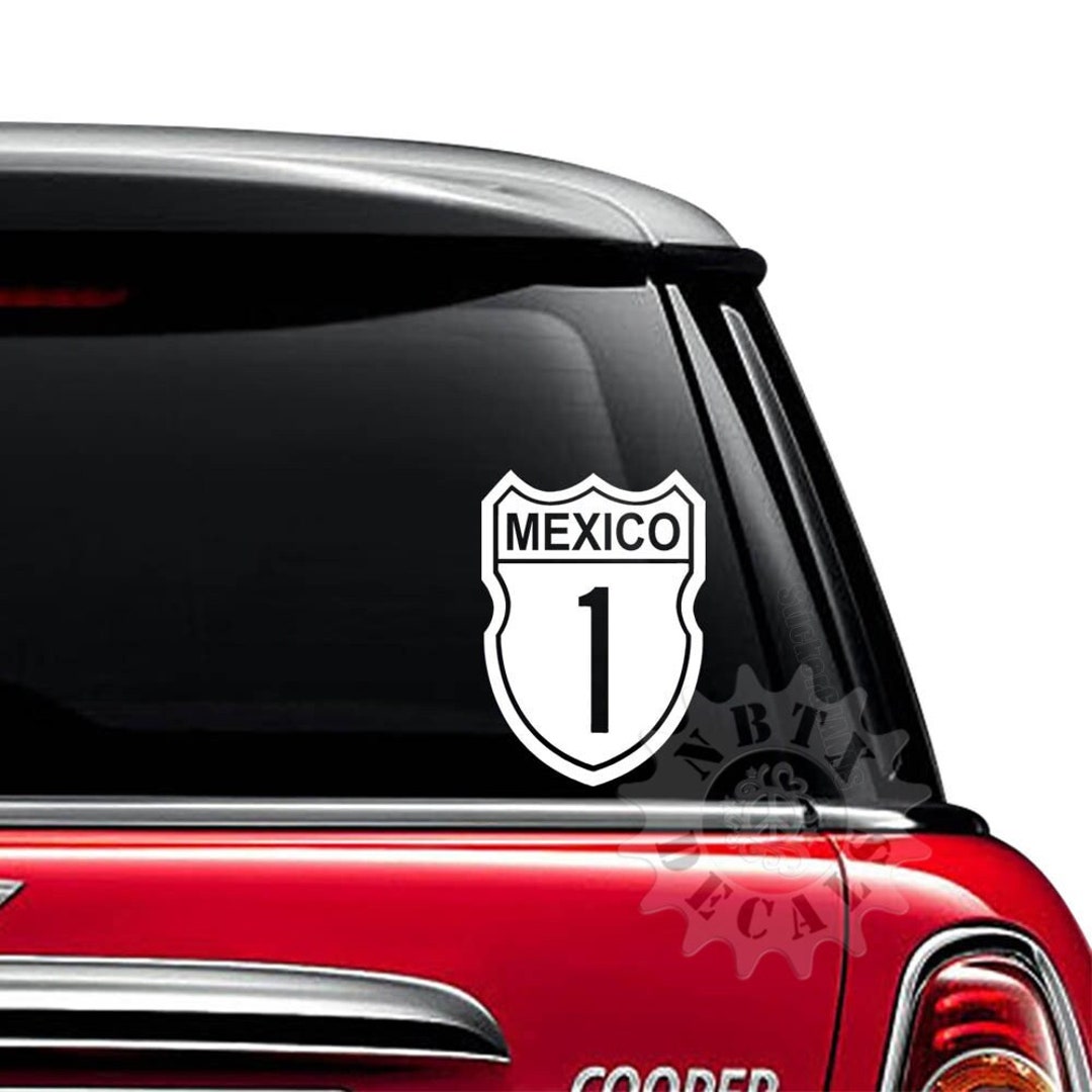Baja Highway 1 Mexico California Route Custom Vinyl Sticker Decal for ...
