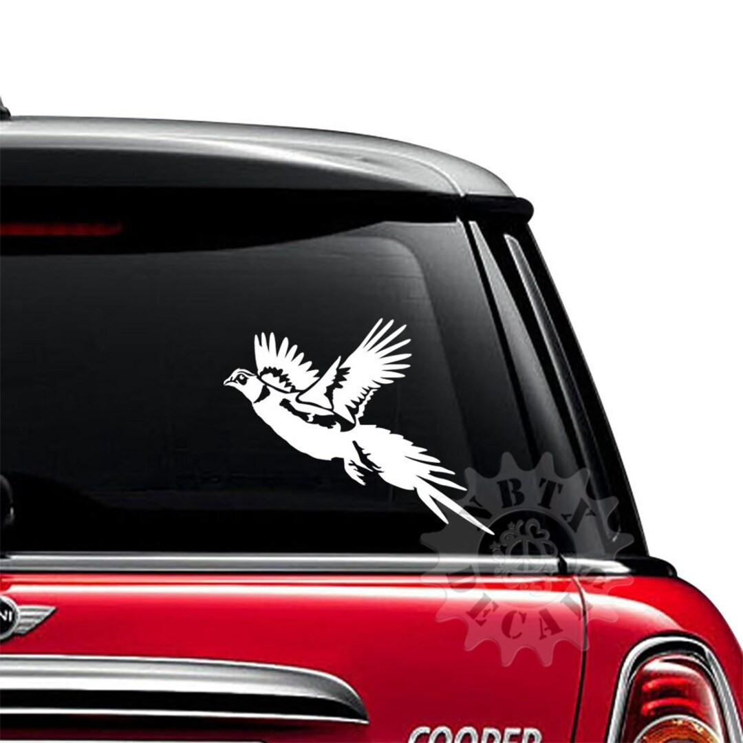 Pheasant Bird Hunting Hunter Shotgun Custom Vinyl Sticker Decal for Car ...