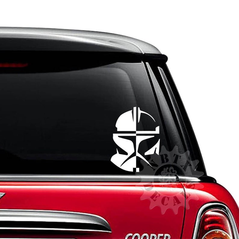 Clone Trooper Stormtrooper Mask Helmet Custom Vinyl Sticker Decal for ...