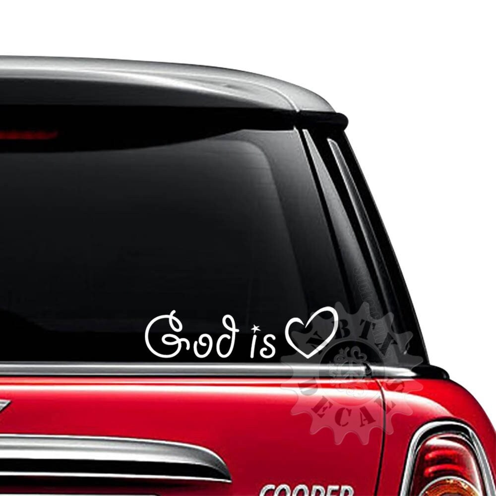 GOD is Love Heart Christian Jesus Christ Custom Vinyl Sticker Decal for ...