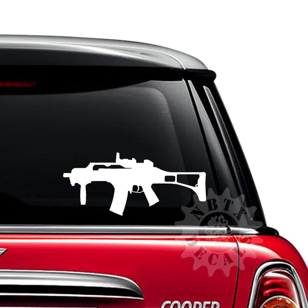 G36 German Assault Rifle Gun Weapon Custom Vinyl Sticker Decal for Car ...