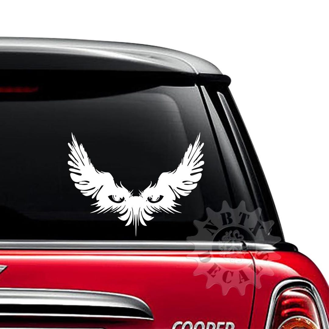 Watcher Eyes Raven Eyes Mask Feather Wings Bird Custom Vinyl Sticker ...