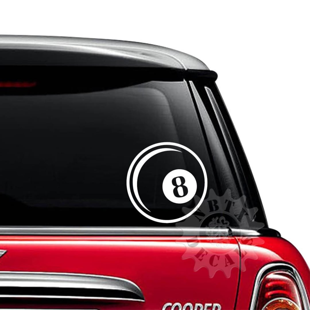 9 Ball Pool Billiard Game Bar Custom Vinyl Sticker Decal for Car Truck ...