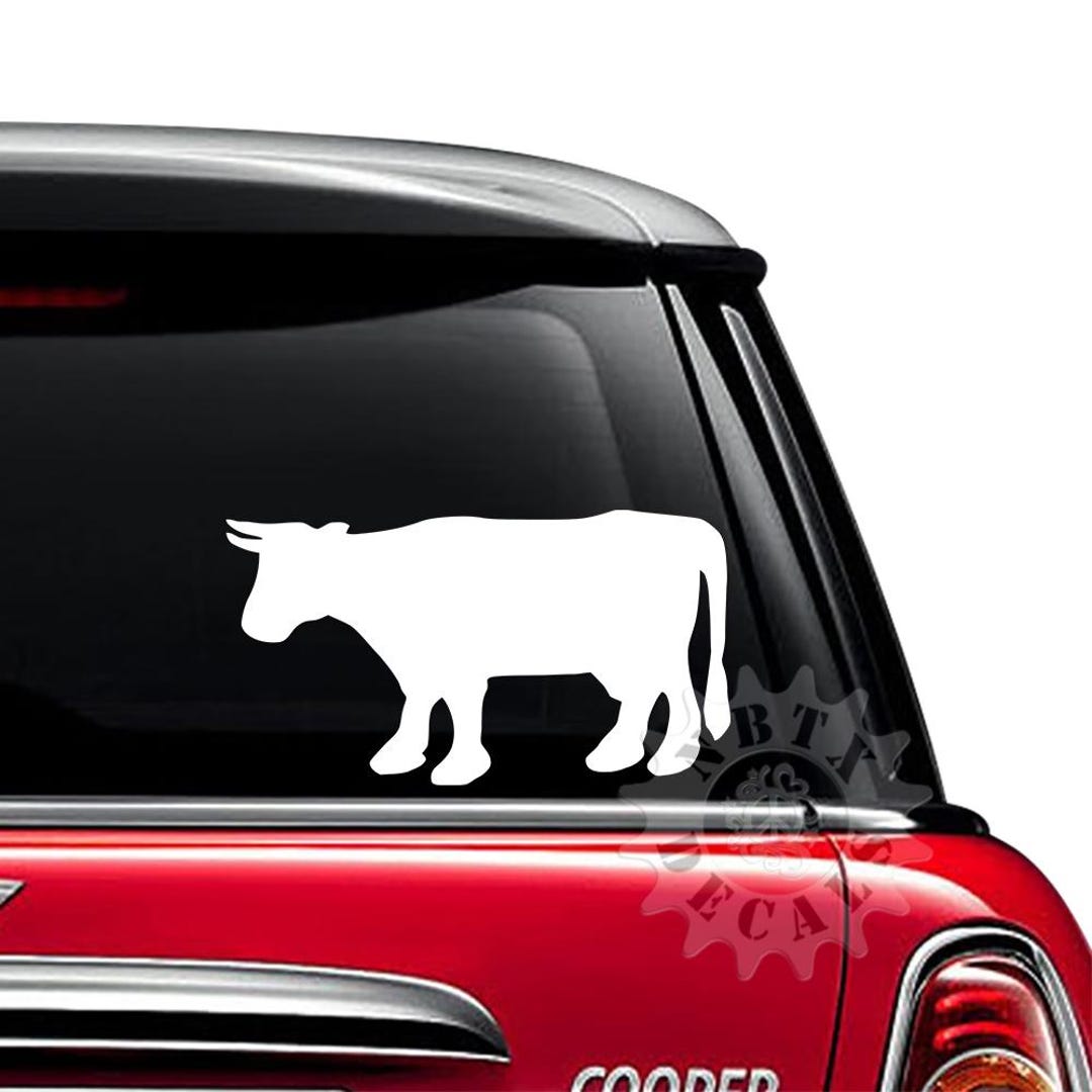 Bull Cow Cattle Moo Farm Ranch Dairy Milk Custom Vinyl Sticker Decal ...