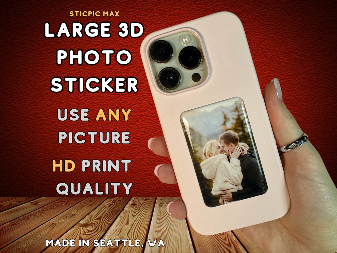 Large 3D Photo Sticker for Your Phone, Phone Case, Laptop, & More ...