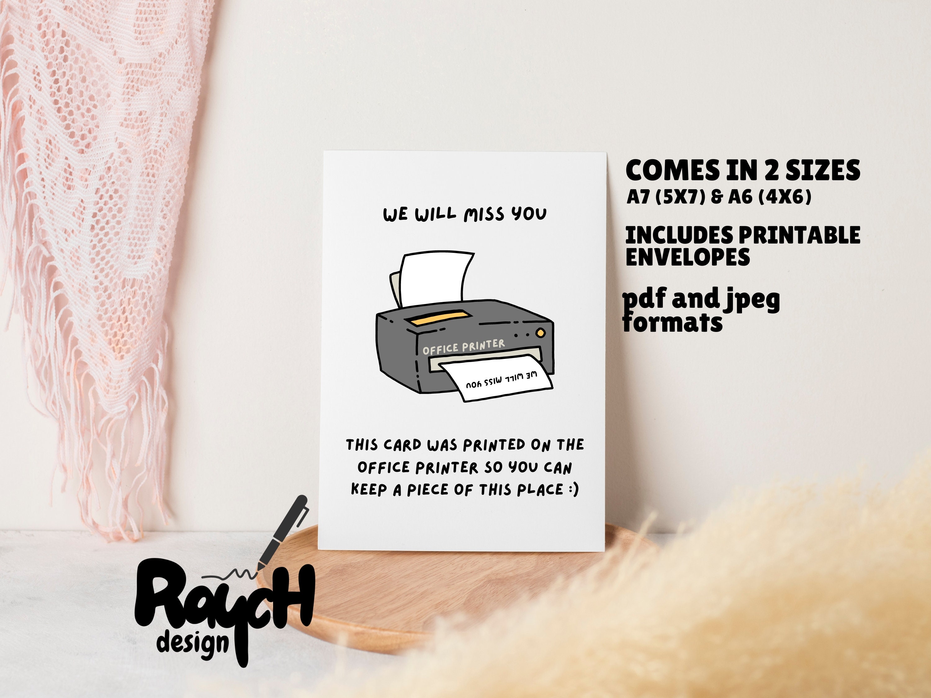Printable Card for Coworker or Boss, Funny Gift Idea for the Office ...