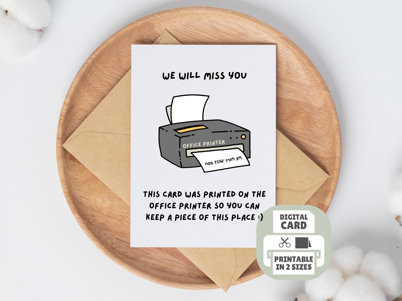 Printable Card for Coworker or Boss, Funny Gift Idea for the Office ...