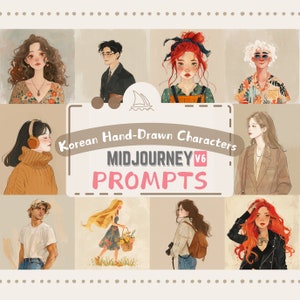 Midjourney Prompts for Enchanting Hand-drawn Character Illustrations ...