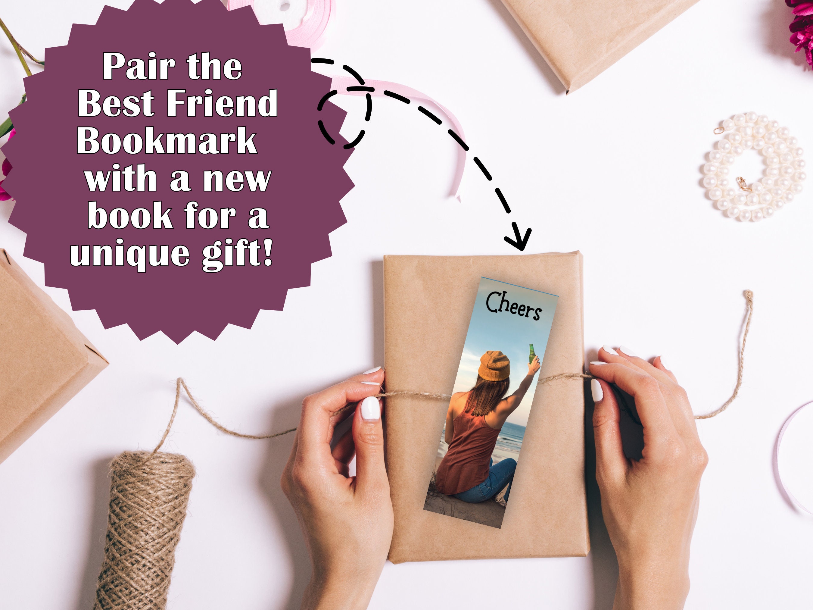 DIY Bookmarks for Best Friend Gifts Bookish Bestie Gift Bookmark ...