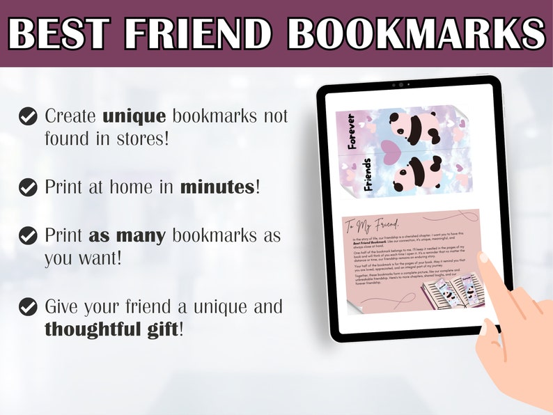DIY Bookmarks for Best Friend Gifts | Bookish Bestie Gift Bookmark ...