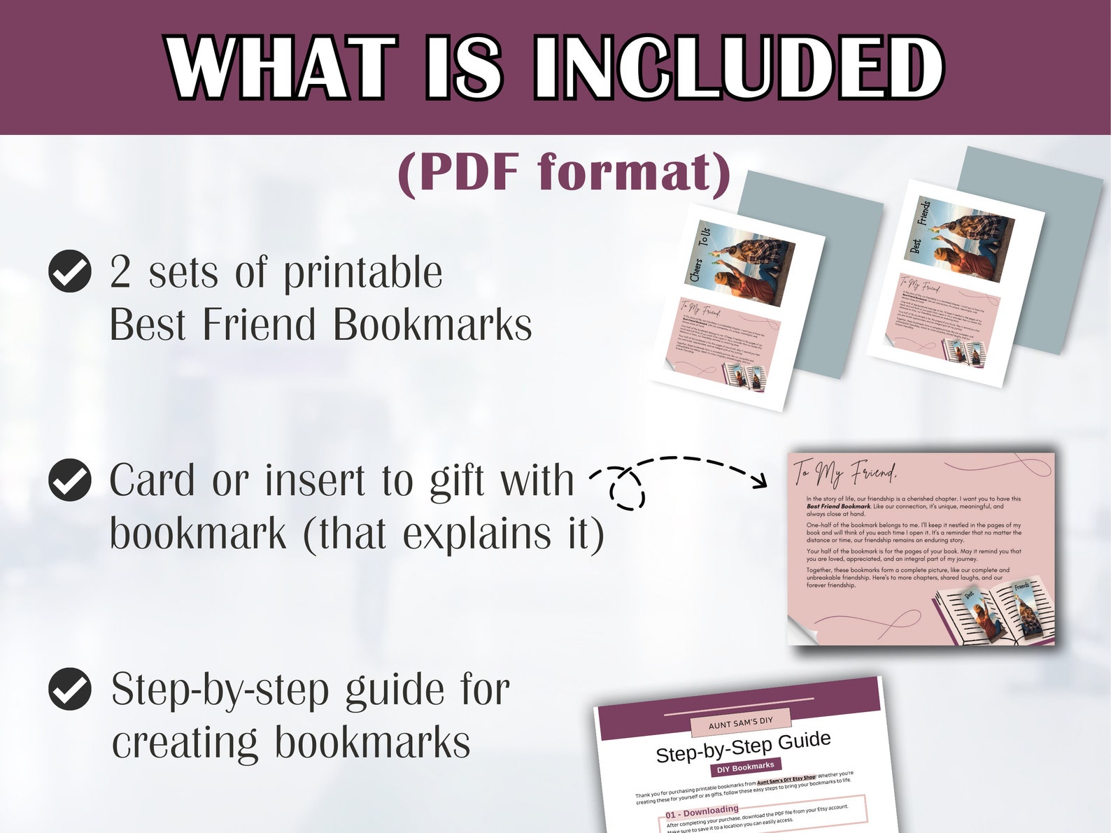 DIY Bookmarks for Best Friend Gifts Bookish Bestie Gift Bookmark ...