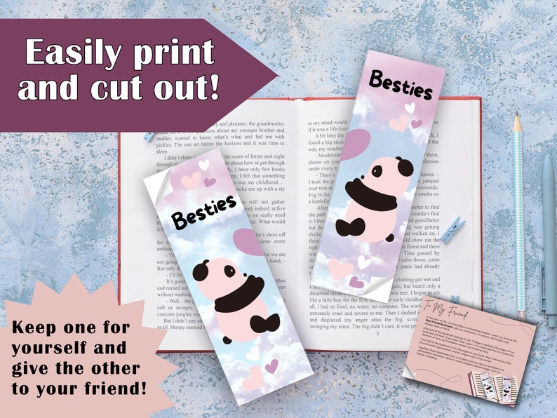 DIY Bookmarks for Best Friend Gifts | Bookish Bestie Gift Bookmark ...