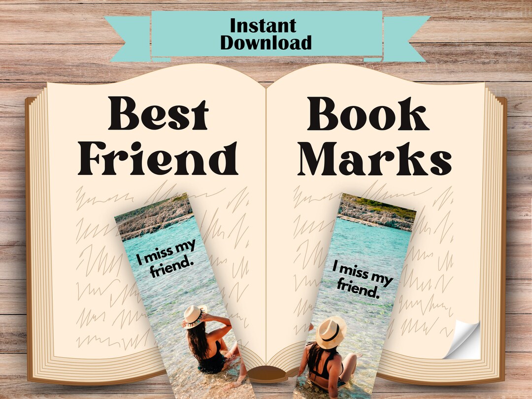 DIY Bookmarks for Best Friend Gifts Bookish Bestie Gift Bookmark ...