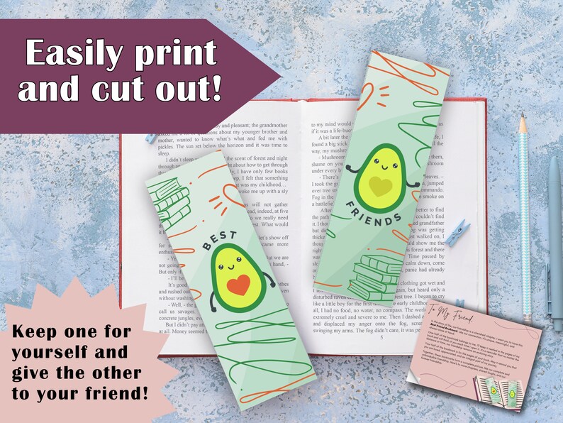DIY Bookmarks for Best Friend Gifts | Bookish Bestie Gift Bookmark ...
