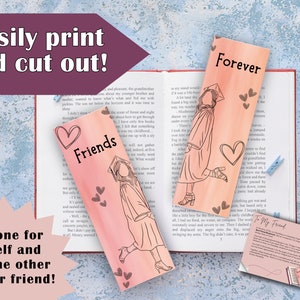 DIY Bookmarks for Best Friend Gifts Bookish Bestie Gift Bookmark ...