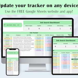 Job Tracker for New Career and Job Searching | Employment Job ...