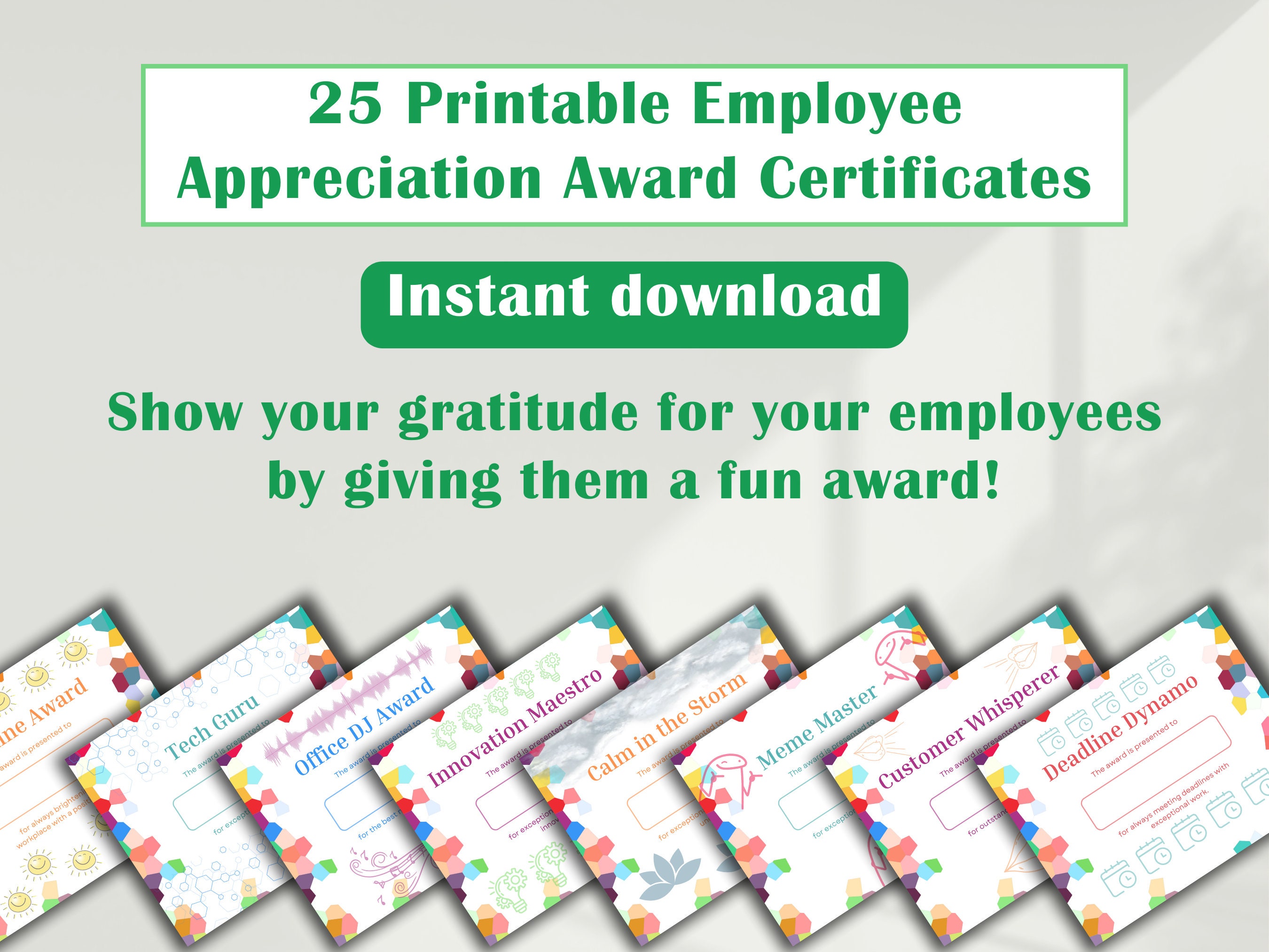 Employee Appreciation Award Certificates for Employee Appreciation Day ...