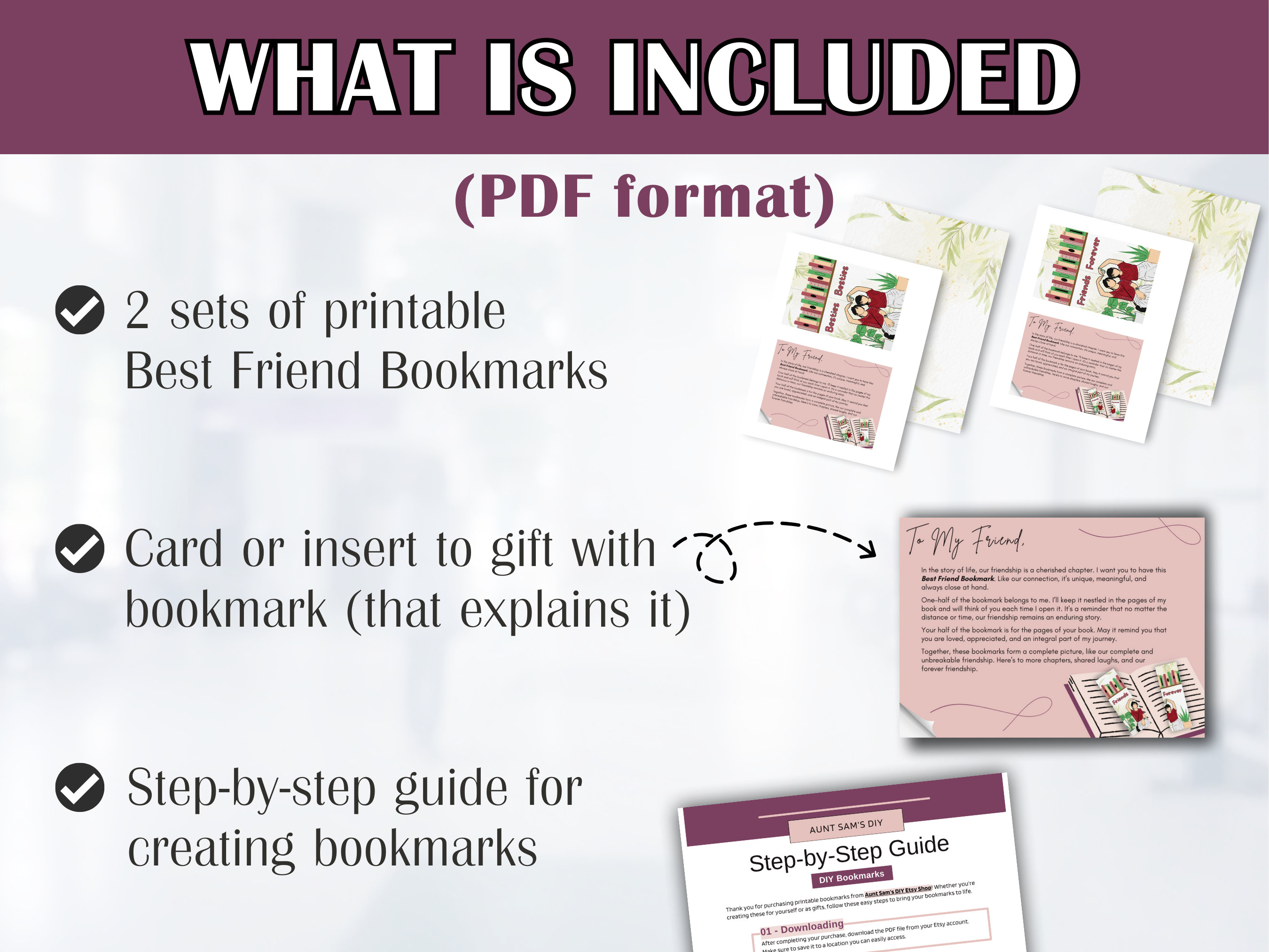 DIY Bookmarks for Best Friend Gifts Bookish Bestie Gift Bookmark ...