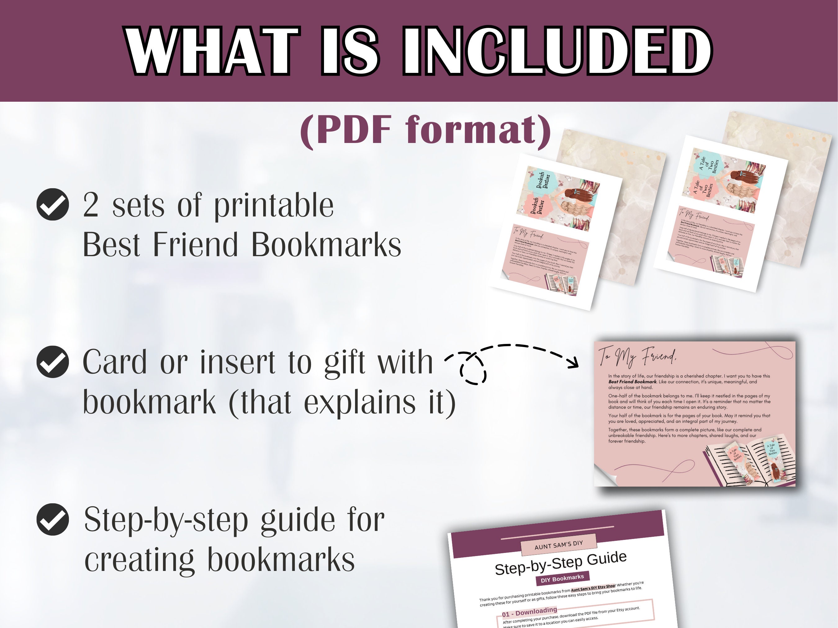 DIY Bookmarks for Best Friend Gifts | Bookish Bestie Gift Bookmark ...