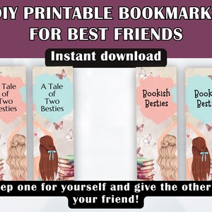 DIY Bookmarks for Best Friend Gifts | Bookish Bestie Gift Bookmark ...