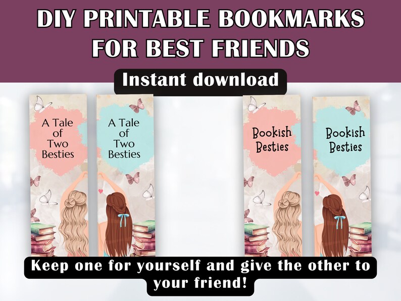 DIY Bookmarks for Best Friend Gifts | Bookish Bestie Gift Bookmark ...
