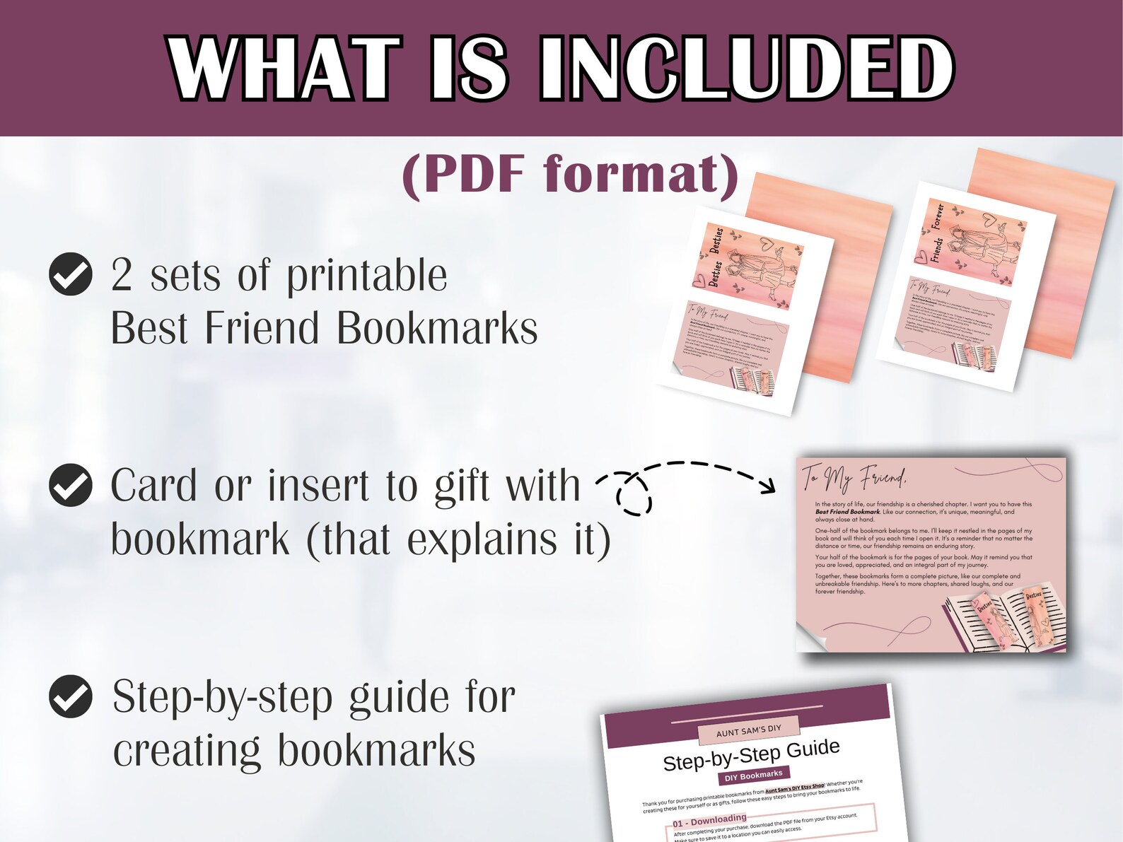 DIY Bookmarks for Best Friend Gifts Bookish Bestie Gift Bookmark ...