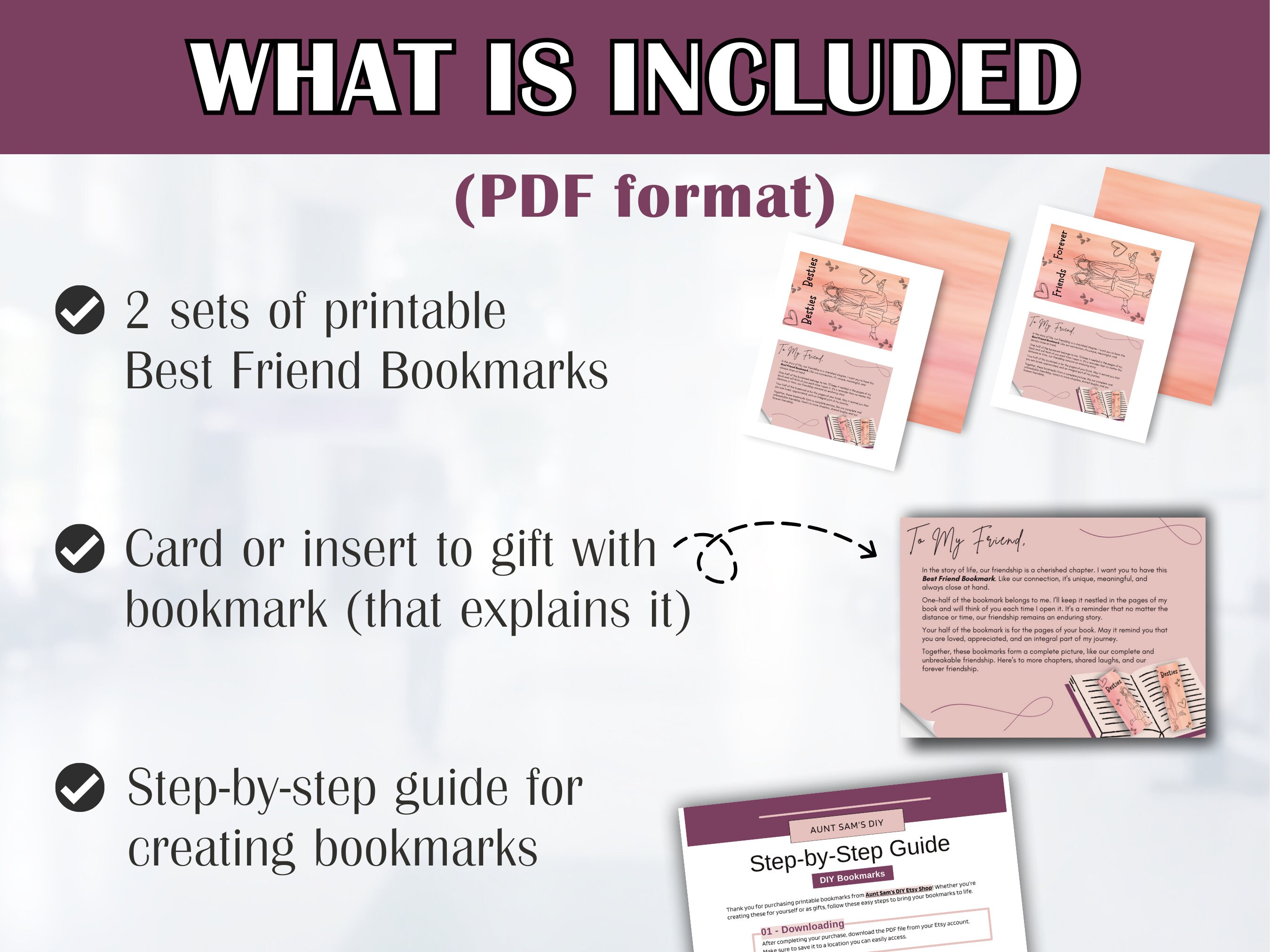 DIY Bookmarks for Best Friend Gifts Bookish Bestie Gift Bookmark ...