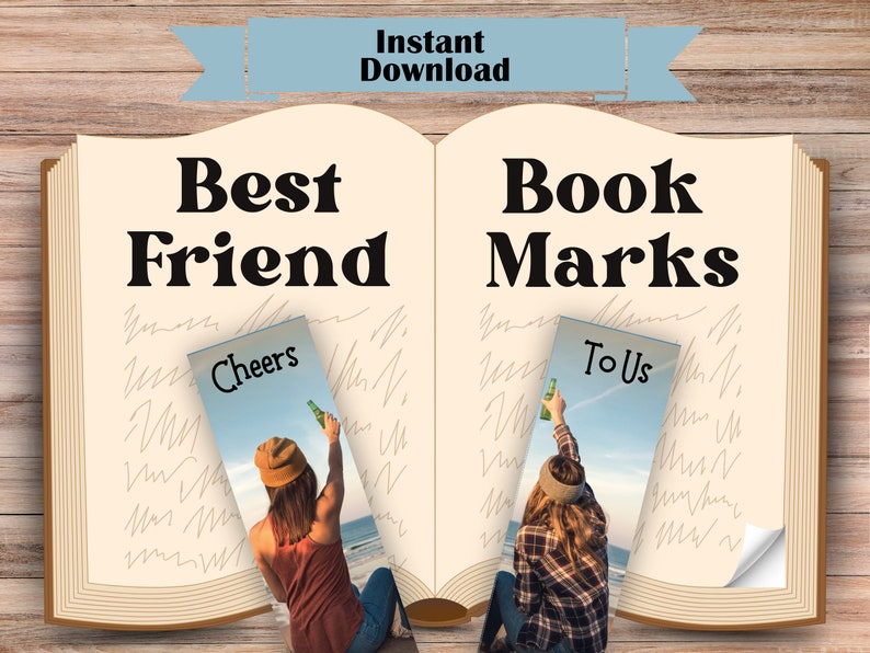 DIY Bookmarks for Best Friend Gifts Bookish Bestie Gift Bookmark ...