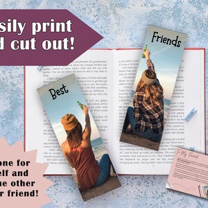 DIY Bookmarks for Best Friend Gifts Bookish Bestie Gift Bookmark ...