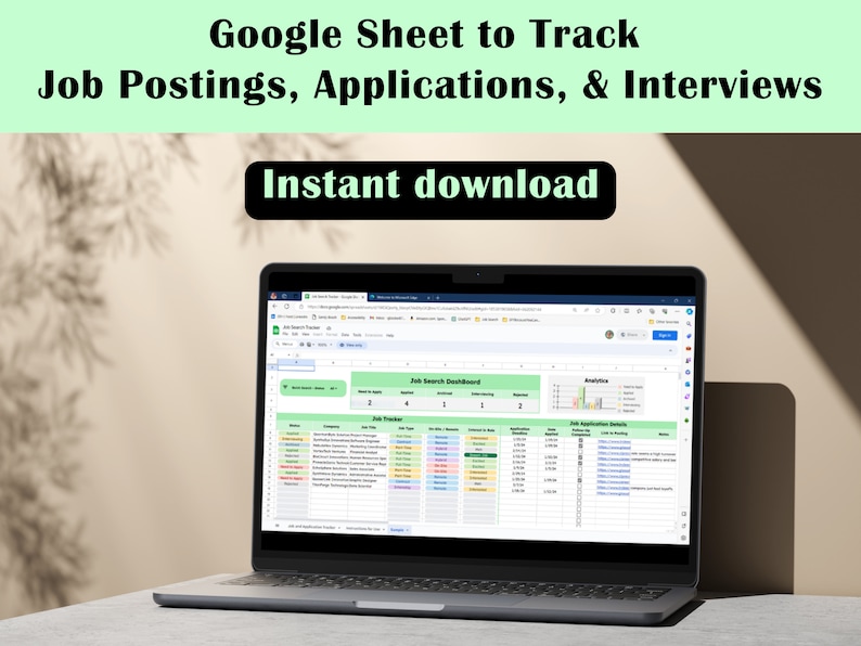 Job Tracker for New Career and Job Searching | Employment Job ...