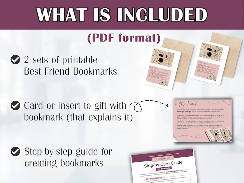 DIY Bookmarks for Best Friend Gifts | Bookish Bestie Gift Bookmark ...