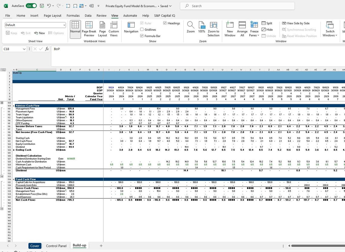 Private Equity Financial Model & Economics | Excel Template - Etsy