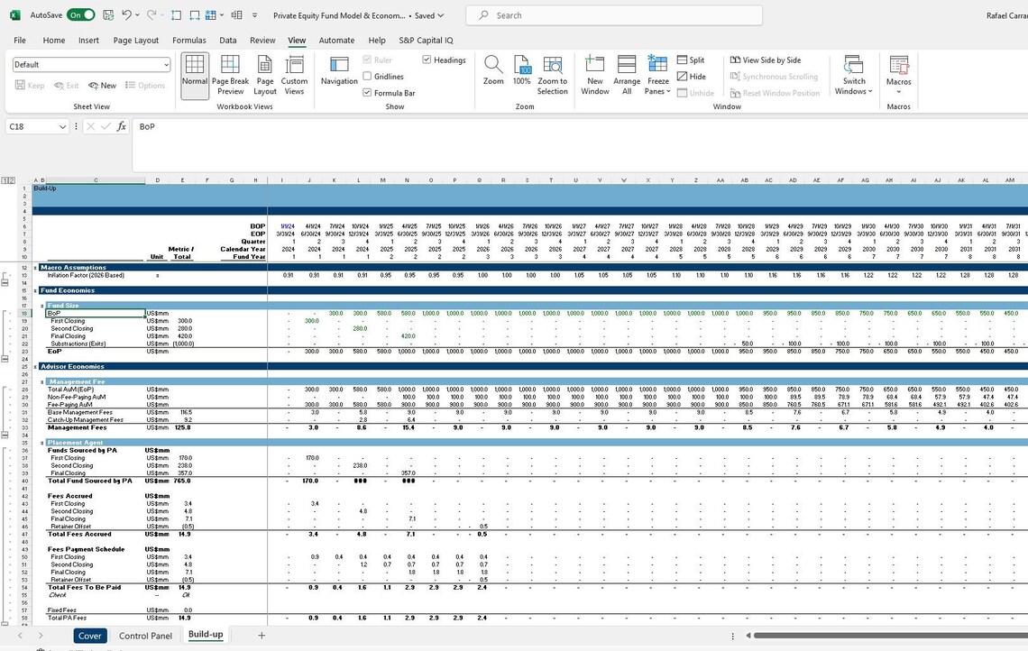 Private Equity Financial Model & Economics | Excel Template - Etsy