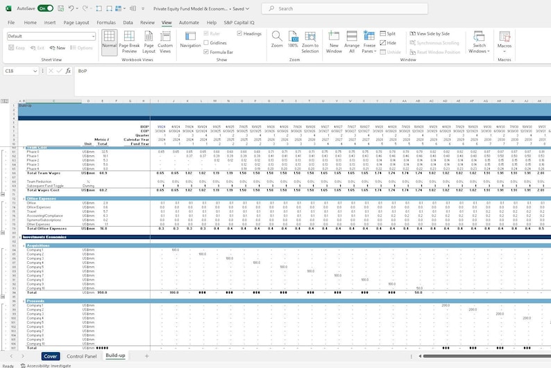 Private Equity Financial Model & Economics | Excel Template - Etsy