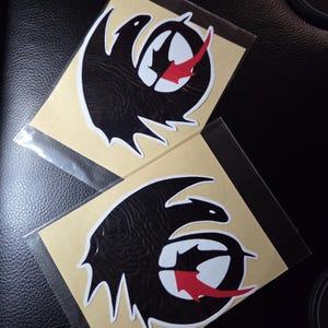 HTTYD How to Train Your Dragon Hiccup and Toothless Decal Bumper ...