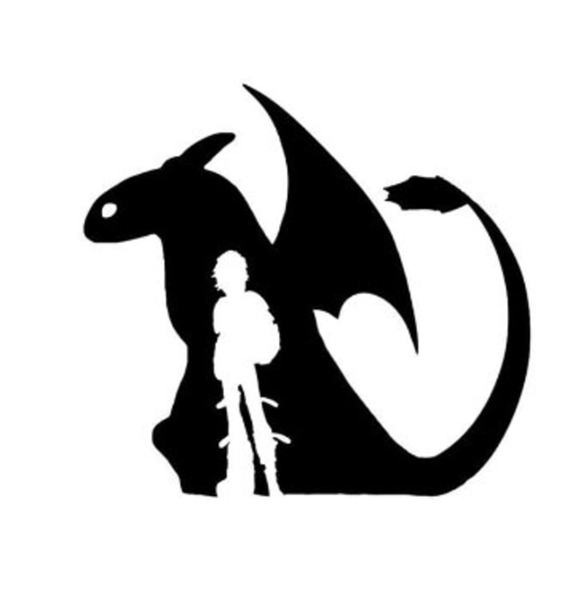 HTTYD How to Train Your Dragon Hiccup and Toothless Decal Bumper ...