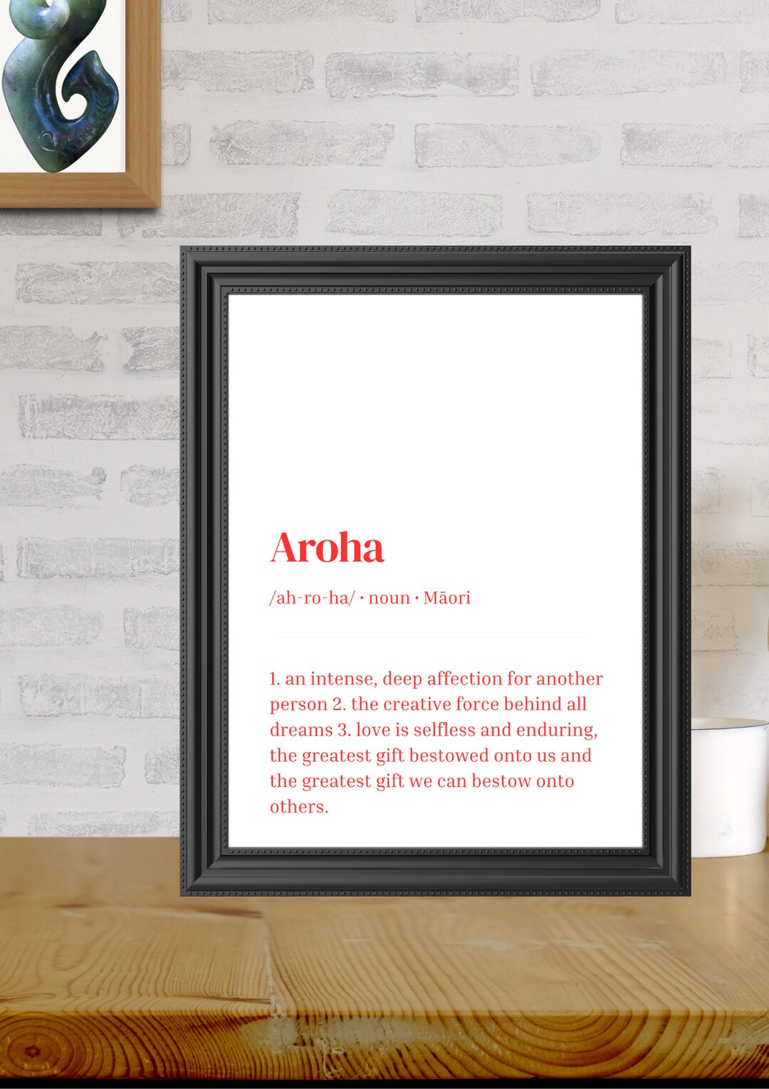 Aroha love Definition, Maori, Te Reo - Etsy