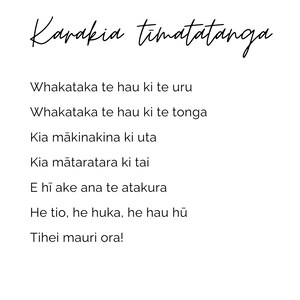 Karakia, Prayer, Meeting Opening Karakia, Affirmations - Etsy