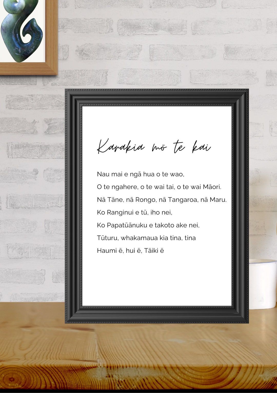 Karakia Mo Te Kai. Food Prayer, Affirmations, Te Reo Maori. - Etsy